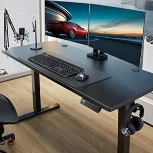 ErGear Height Adjustable Electric Standing Desk, 48 x 24 Inches Sit Stand up Desk, Memory Computer Home Office Desk (Black)