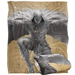 moon knight blanket, 50″x60″ moon knight glyph flightsilky touch super soft throw blanket