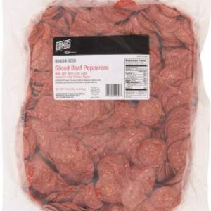 Bonici Beef Sliced Pepperoni, 15 slices per oz, 2/12.5 Lb