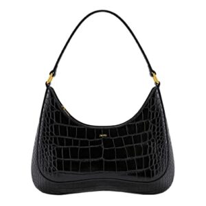 JW PEI Women's Ruby Shoulder Bag (Black Croc)