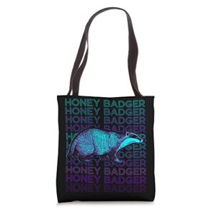 honey badger retro tote bag