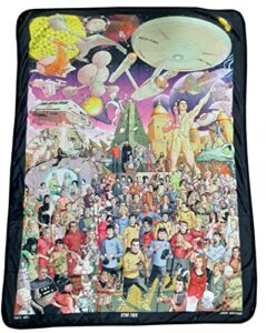 star trek the original series cast fleece softest throw blanket| measures 60 x 45 inches