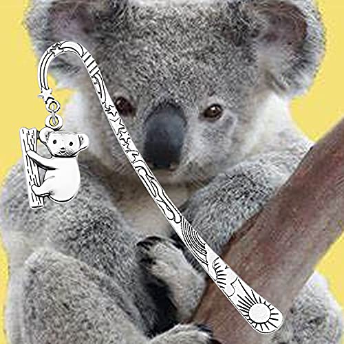 AKTAP Cute Koala Metal Bookmarks for Reading Lover Bookmarks with Koala Bear Graduation Writers Author Book Lover Gift (Koala Bookmark)