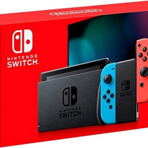 Nintendo Switch with Neon Blue and Neon Red Joy‑Con