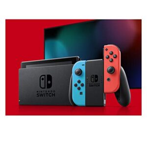 Nintendo Switch with Neon Blue and Neon Red Joy‑Con