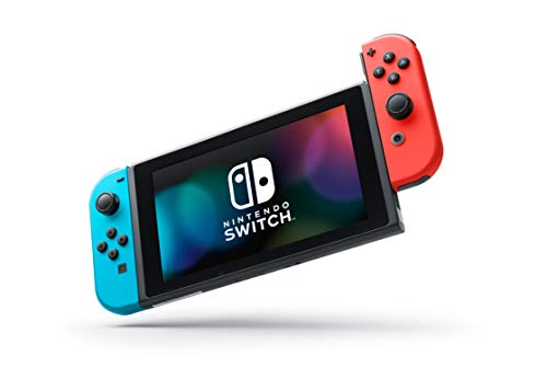 Nintendo Switch with Neon Blue and Neon Red Joy‑Con