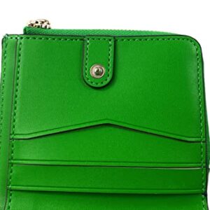 Kate Spade New York Staci Colorblock Small L-Zip Bifold Wallet in Verona Green Multi