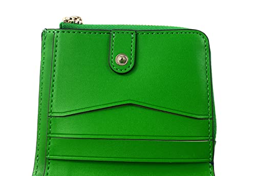 Kate Spade New York Staci Colorblock Small L-Zip Bifold Wallet in Verona Green Multi