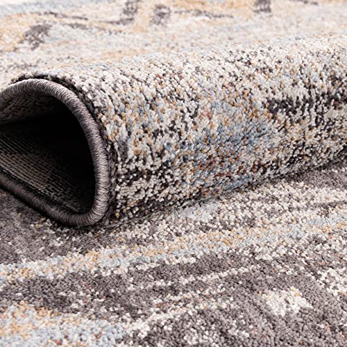 Unique Loom Eco Southwestern Collection Area Rug - Tubac (Rectangular 2' 0" x 3' 0", Khaki Gray/Black)