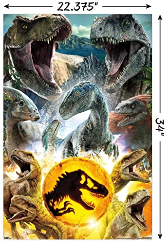 Trends International Jurassic World: Dominion - Group Wall Poster, 22.375" x 34", Unframed Version