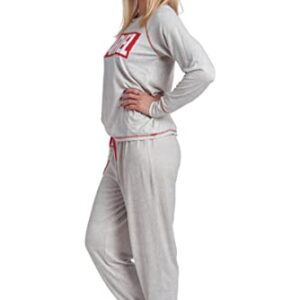 Marvel Womens Raglan Pullover Pajama Shirt & Pajama Pants Heather Grey Medium