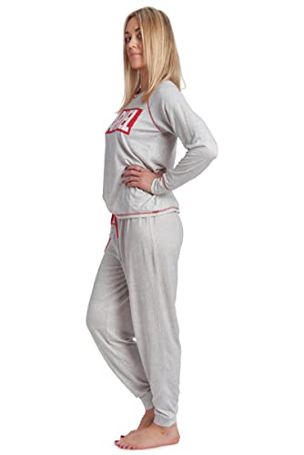 Marvel Womens Raglan Pullover Pajama Shirt & Pajama Pants Heather Grey Medium