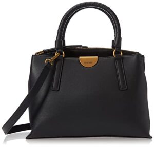 nine west darcie satchel, black