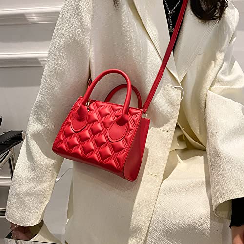 Hundred Fortune Women Fashion Lattice Embossing Shoulder Bags Female Leather Crossbody Bag