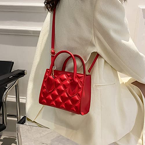 Hundred Fortune Women Fashion Lattice Embossing Shoulder Bags Female Leather Crossbody Bag