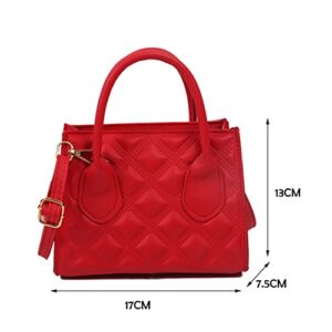 Hundred Fortune Women Fashion Lattice Embossing Shoulder Bags Female Leather Crossbody Bag