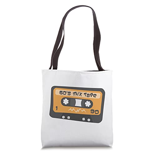 1960s Mix Tape Audio Cassette Tote Bag