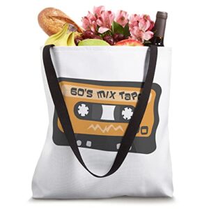 1960s Mix Tape Audio Cassette Tote Bag