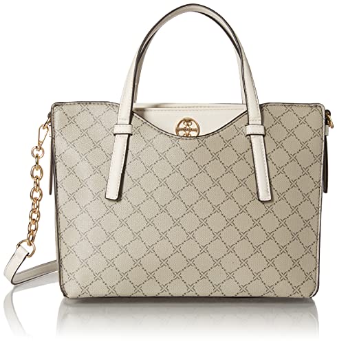 NINE WEST Geneva Jet Set Satchel, Beige Logo/Milk