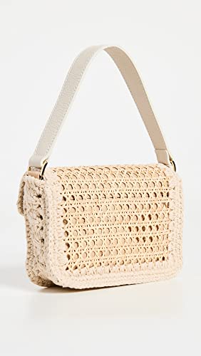 Caterina Bertini Women's Woven Shoulder Bag, Natural 2058, Tan, One Size