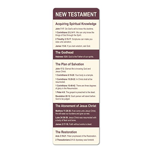 New Testament Scriptures Bookmark - LDS Bookmark, LDS Seminary Bookmark