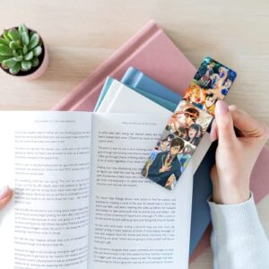 Bookmarks Ruler Metal para Bookworm Syte Bookography Migi Measure Shinichi Tassels Kimishima Reading for Book Bibliophile Gift Reading Christmas Ornament Markers