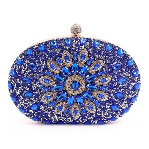 Naimo Beaded Rhinestone Evening Bag Crystal Clutch Purses for Women Wedding Party Bridal Handbag