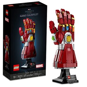 lego marvel nano gauntlet 76223 iron man building set for adults (680 pieces)