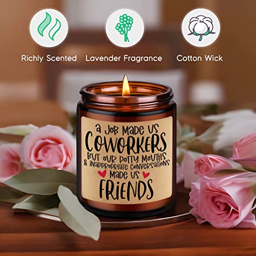 GSPY Scented Candles - Coworker Gifts for Women, Men - Funny Coworker Gifts, Coworker Leaving Gifts - Funny Work, Mothers Day, Birthday, Friendship, Going Away Gift for Coworker, Best Friends, Bestie