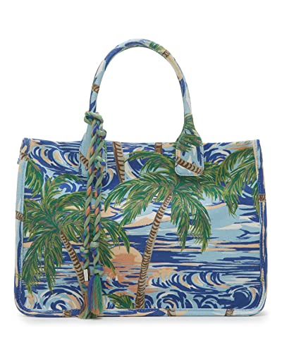 Vince Camuto womens Orla Tote, Blue Palm, One Size US