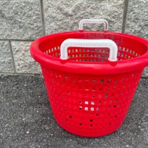 LEE FISHER SPORTS All Purpose Heavy Duty Handy Basket-Red