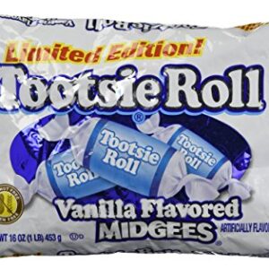 Vanilla Tootsie Roll Midgees Limited Edition 16 Oz by Tootsie Roll