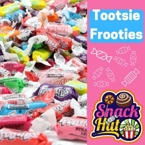 Tootsie Frooties Candy - Tootsie Roll Fruit Chews Candy - Flavored Tootsie Rolls Frooties - Assorted Flavor Tootie Fruities - Chewy Taffy Bulk Variety Pack - Tootsie Candy Mix 2 Pound Bag