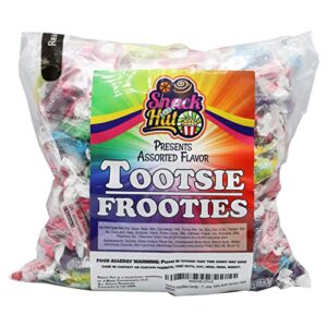 Tootsie Frooties Candy - Tootsie Roll Fruit Chews Candy - Flavored Tootsie Rolls Frooties - Assorted Flavor Tootie Fruities - Chewy Taffy Bulk Variety Pack - Tootsie Candy Mix 2 Pound Bag