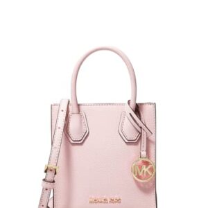 Michael Kors Mercer Extra-Small Pebbled Leather Crossbody Bag (Powder Blush)