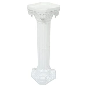 yardwe white roman pillar greek column statue wedding pillar plastic roman collum props pant stand figurine pillar sculpture wedding decoration home garden decoration