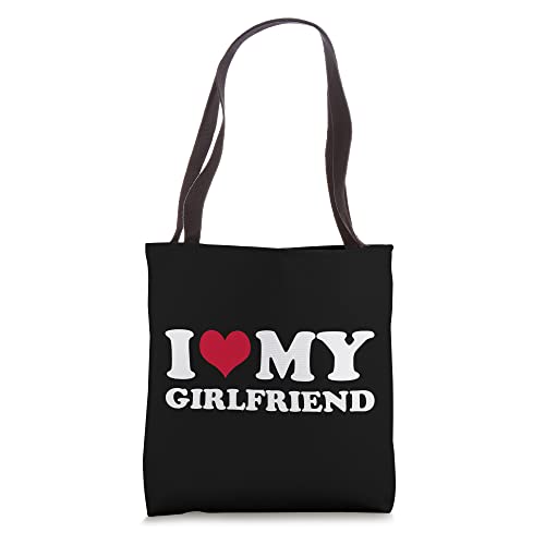 I Love My Girlfriend Tote Bag