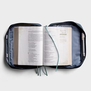 DaySpring - Rejoice Always - I Thessalonians 5:16 - Canvas Bible Cover, 10 1/4" x 7 1/4" x 2" (J8760)