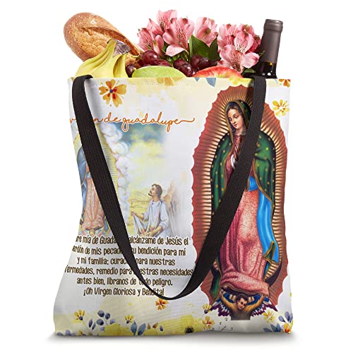 Virgen de Guadalupe Lindo mensaje Familiar Tote Bag