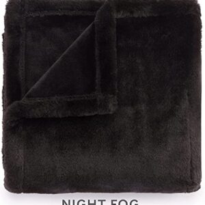 Sunbeam Royal Faux Fur Night Fog Heated Personal Throw / Blanket, Cozy-Warm, Adjustable Heat Settings