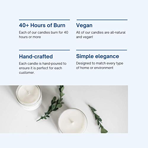 C&E Craft - Smells Like Morgan Candle - Flannel Pine Scented All Natural Soy Wax - Gift for Her - Girlfriend Gift, White