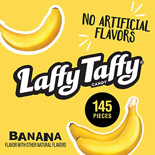 Laffy Taffy Candy Jar, Banana, 145 Count