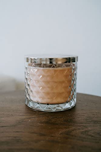 Gold Canyon™ - Cinnamon Vanilla Scented Candle, Three-Wick, Heritage Diamond-Cut Glass Jar, New & Improved Look 2022