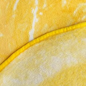 Lemon Slice Round Fleece Throw Blanket | 60 Inches