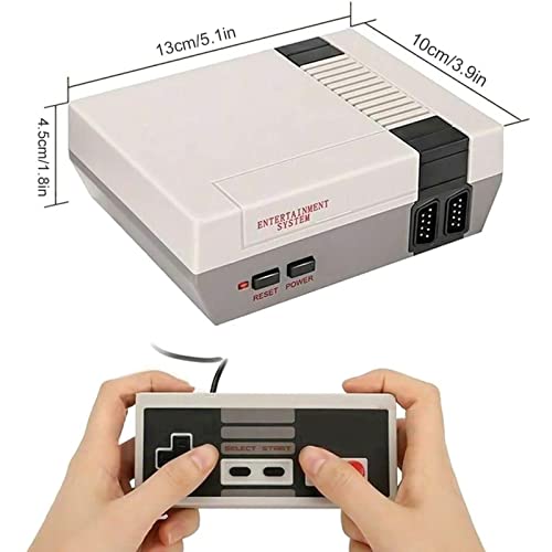 Classic Retro Game Console, 8-Bit Gaming System, Built-in 620 Video Games and 2 Classic Controllers, AV Output Video Games for Ideal Gift for Kids and Adults