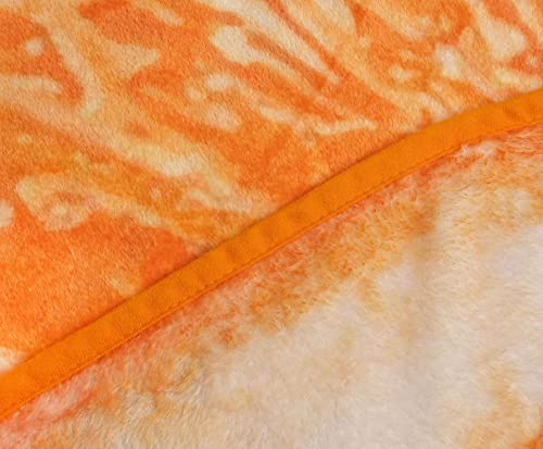 Orange Slice Round Fleece Throw Blanket | Plush Soft Polyester Cover for Sofa and Bed, Cozy Home Decor Room Essentials and Collectibles | 60 Inches