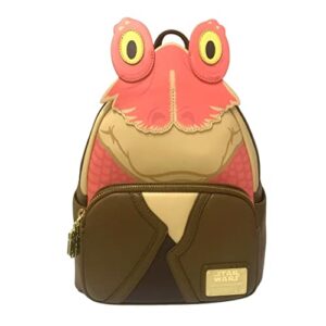 loungefly exclusive star wars jar jar binks double strap shoulder bag