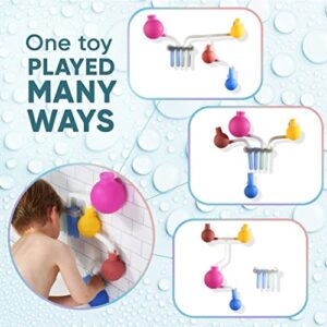 PLAYFRIENDS Original AquaLab Fun Bath Toys for Kids Ages 4-8 & All Ages, Soft Silicone, Scientific Themed Bathtub Toys, Great as Toddler Gifts and Sensory Toys Too -Utility Patent Pending-