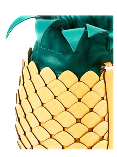 Kate Spade New York Pineapple Crossbody Bucket Bag Colada Novelty Yellow Multi