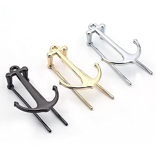 Vbcdgfg 3 Pieces Anchor Bookmarks Book Page Holder Creative Bookmarks Book Page Marker Metal Page Holder for Home Office School Supplies, Gold, 2.6